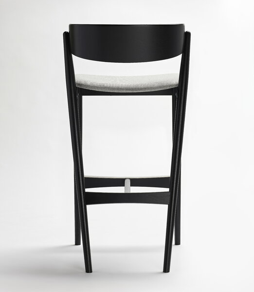Sibast No 7 bar stool, 75 cm, black - grey Remix 123 | Finnish Design Shop