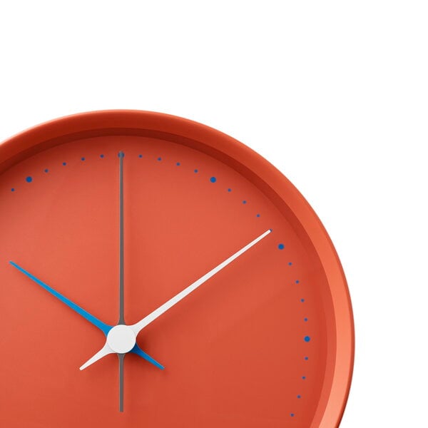 Georg Jensen Henning Koppel wall clock, 22 cm, red | Finnish Design Shop