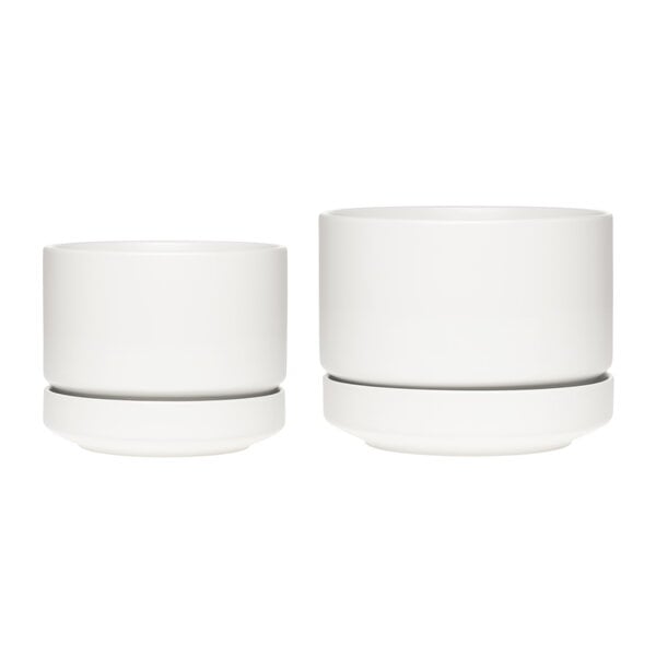 Arabia plant pot SN, 19 cm, matt white | Finnish Design Shop