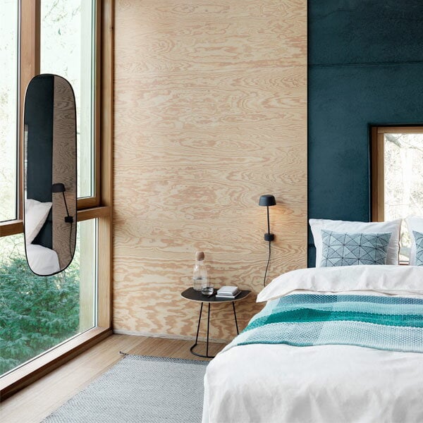 Muuto Framed mirror, large, grey | Finnish Design Shop