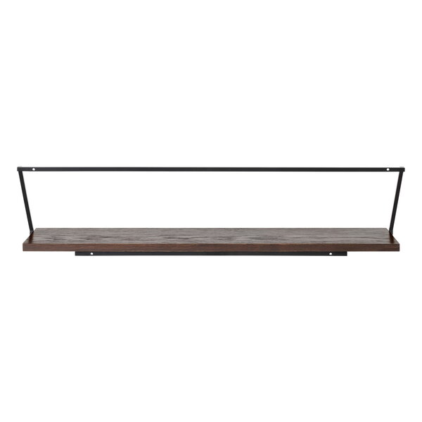 Audo Copenhagen Rail shelf, dark stained oak - black | Finnish Design Shop