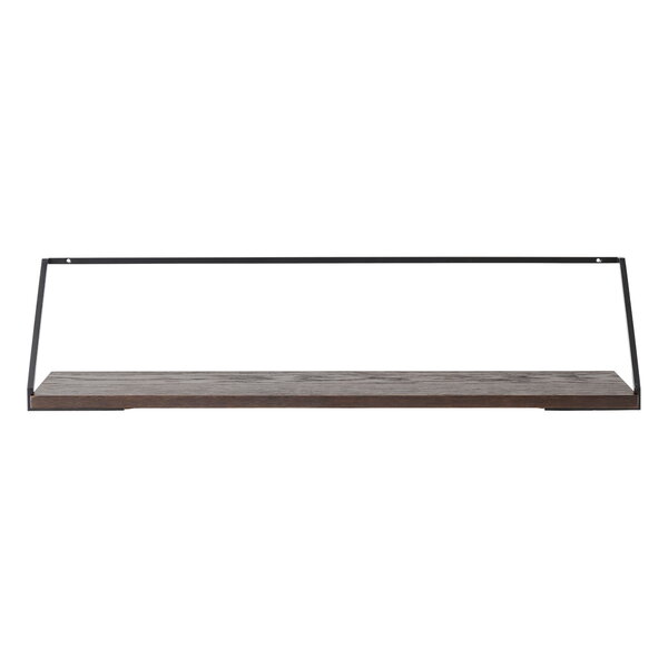 Audo Copenhagen Rail shelf, dark stained oak - black | Finnish Design Shop