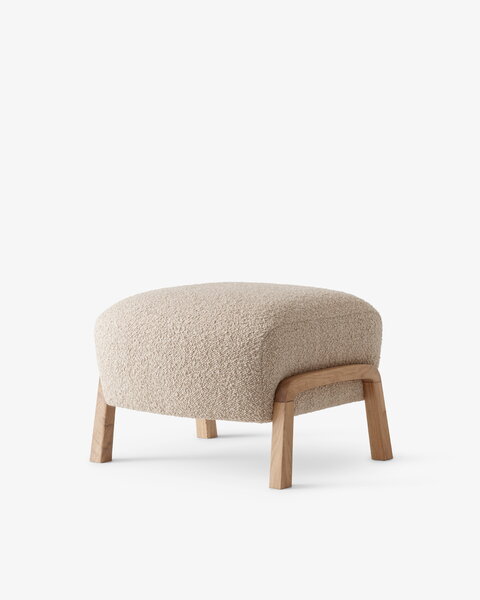 &Tradition Wulff ATD2 lounge chair and ATD3 pouf, Karakorum 003 - oak ...