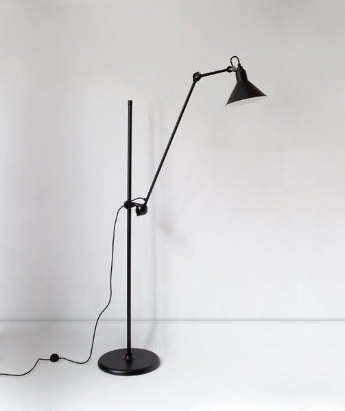 DCWéditions Lampe Gras 215 floor lamp, conic shade, black | Finnish ...