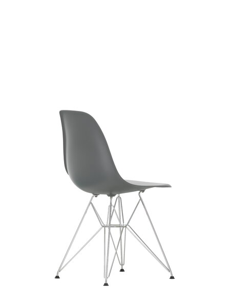 Vitra Eames DSR chair, granite grey RE - chrome | Finnish Design Shop UK