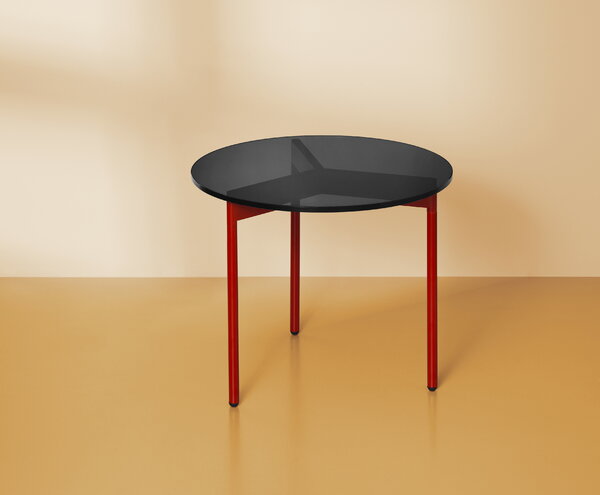 Warm Nordic From Above side table, 52 cm, brown - red | Finnish Design Shop