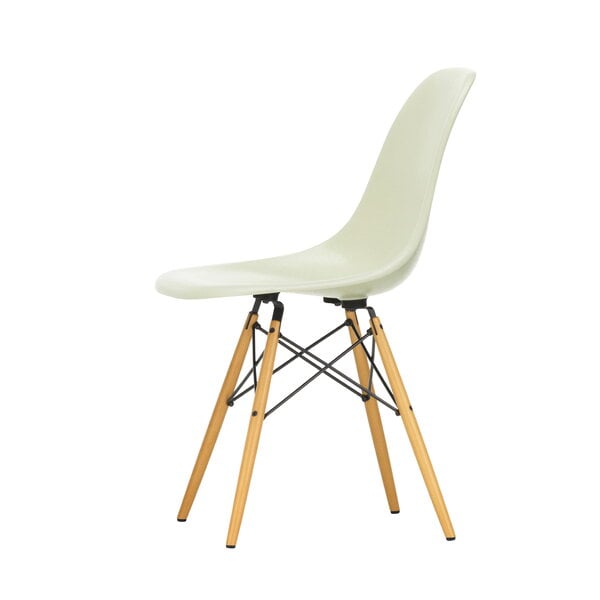 Vitra Eames DSW Fiberglass Chair, parchment - maple | Finnish Design Shop