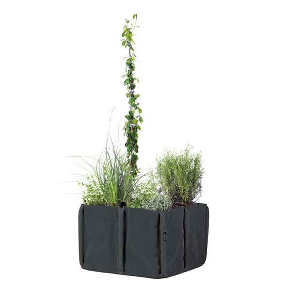 Bacsac Bacsquare 4 fabric planter, 140 L, black grey | Finnish Design Shop
