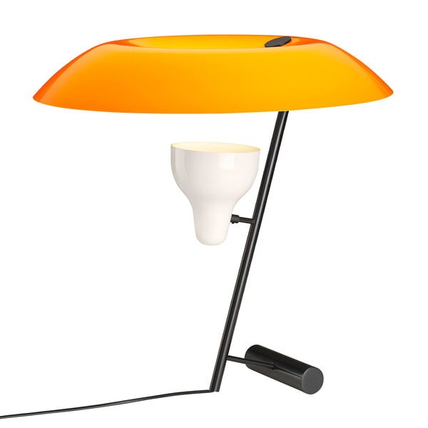 Astep Model 548 table lamp, dark burnished brass - orange | Finnish ...