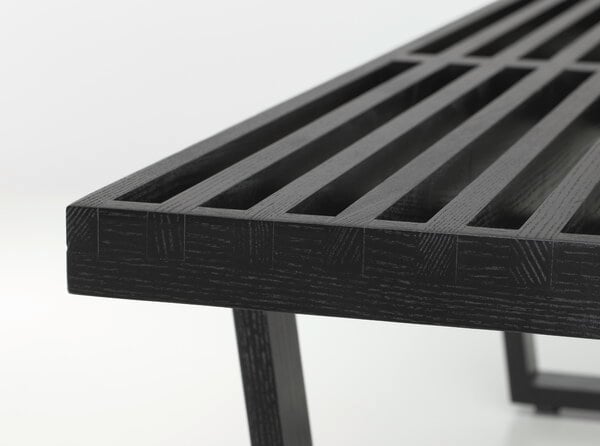 Vitra Nelson bench, long, black ash | Finnish Design Shop UK