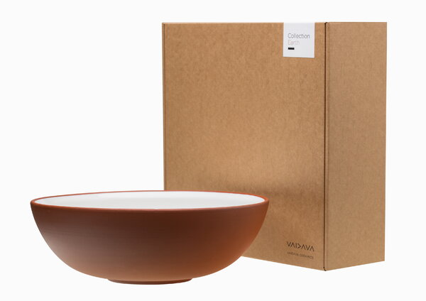 Vaidava Ceramics Earth bowl 3 L, white | Finnish Design Shop
