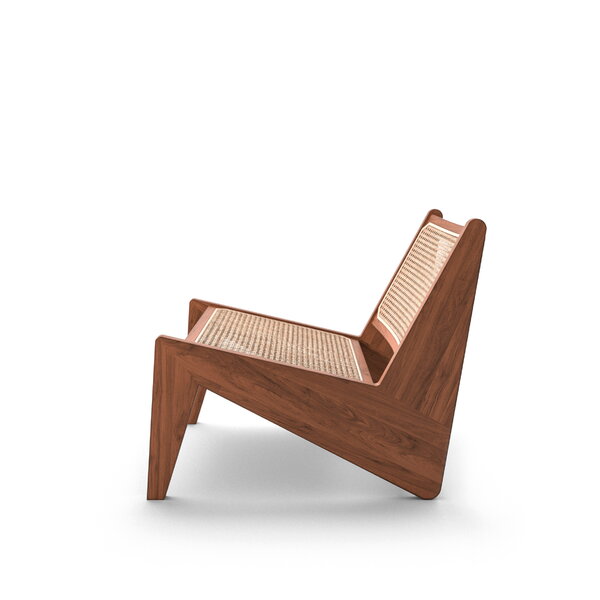 Cassina Kangaroo lounge chair, teak - Vienna cane | Finnish Design Shop