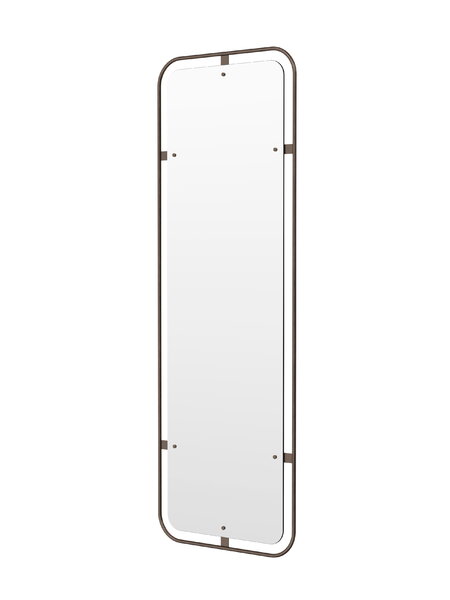 Audo Copenhagen Nimbus mirror, rectangular, bronzed brass | Finnish ...