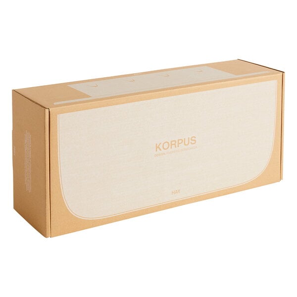 HAY Korpus shelf M, 4 hooks, cream | Finnish Design Shop