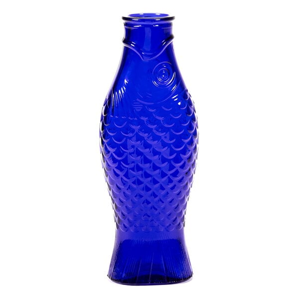 Serax Fish & Fish bottle, cobalt blue | Finnish Design Shop