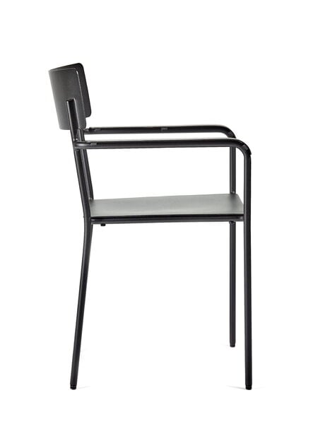 Serax August chair with armrests, narrow, black | Finnish Design Shop