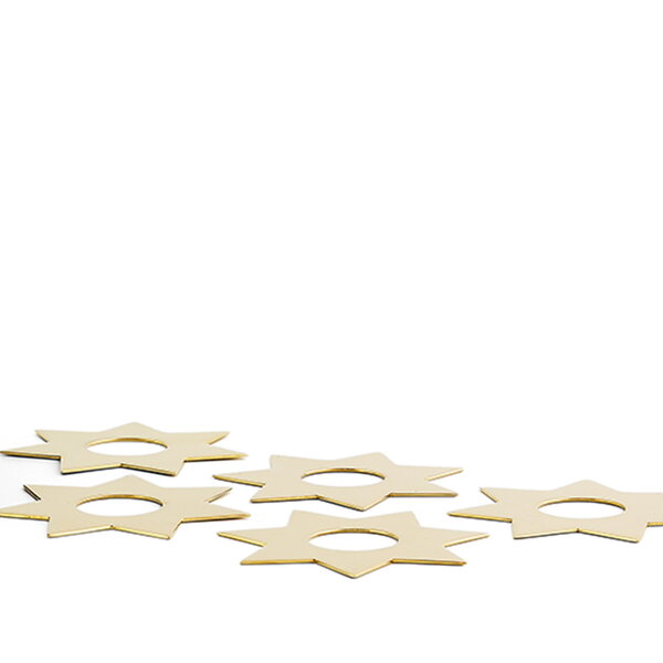 Klong Constella stars, brass, 5 pcs | Finnish Design Shop