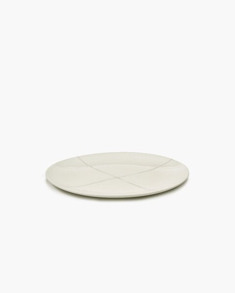 Serax Zuma dinner plate, M, 28 cm, salt | Finnish Design Shop