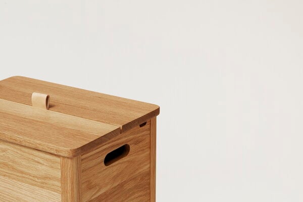 Form & Refine A Line laundry box, oak | Finnish Design Shop