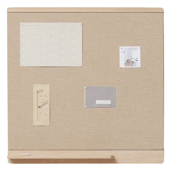 Form & Refine Rim pinboard, 75 x 75 cm, white oiled oak | Finnish ...