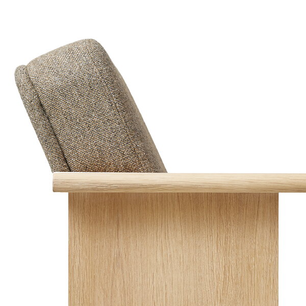 Form & Refine Block lounge chair, white oiled oak - Hallingdal 65 0227 ...