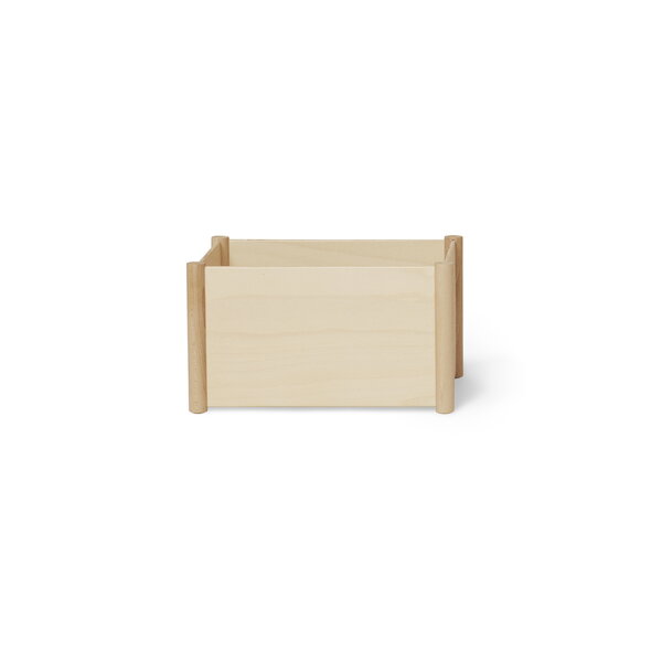 Form & Refine Pillar storage box, medium, beech | Finnish Design Shop