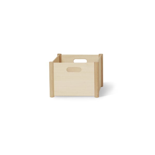 Form & Refine Pillar storage box, medium, beech | Finnish Design Shop