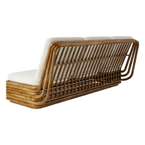 GUBI Bohemian 72 Sofa, Rattan – Diagonal Boucle 007 | Finnish Design Shop
