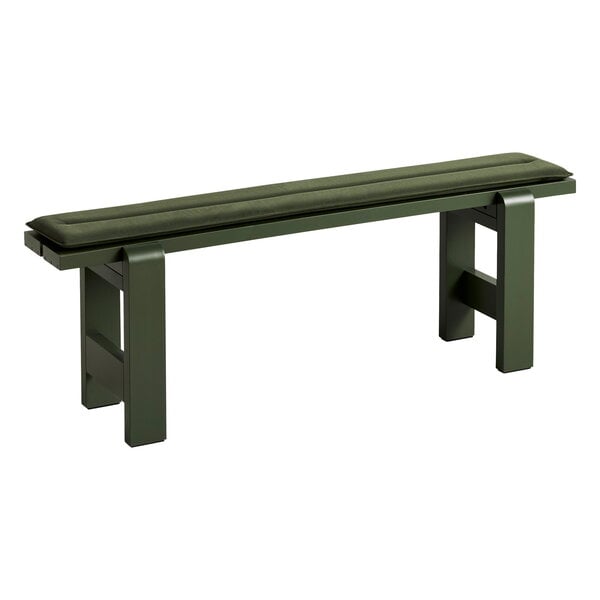 HAY Weekday seat cushion for bench, 140 x 23 cm, olive | Finnish Design ...