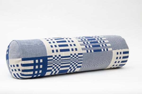 Johanna Gullichsen Tilkku tube cushion, blue | Finnish Design Shop