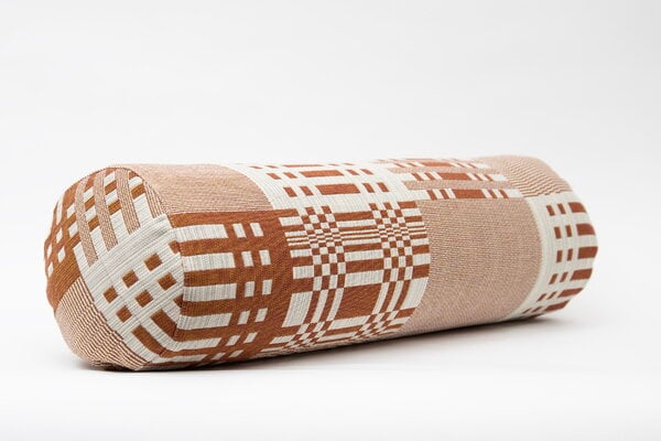 Johanna Gullichsen Tilkku tube cushion, brick | Finnish Design Shop