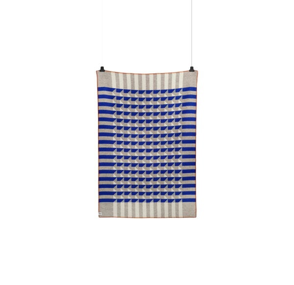 Røros Tweed Kvam throw, 135 x 200 cm, blue | Finnish Design Shop