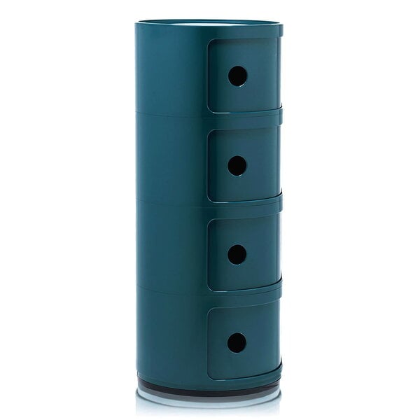 Kartell Componibili storage unit, 4 modules, blue | Finnish Design Shop
