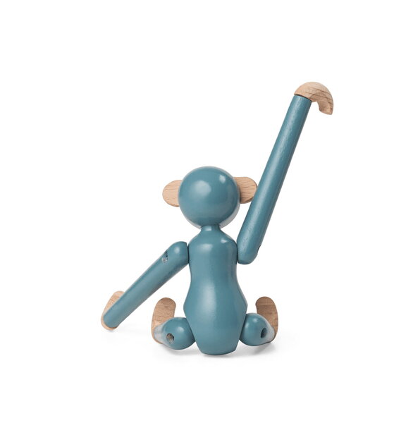 Kay Bojesen Wooden monkey, mini, vintage blue | Finnish Design Shop
