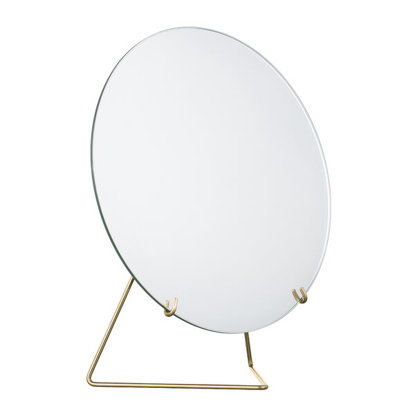Moebe Standing mirror 20 cm, brass | Finnish Design Shop