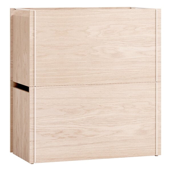 Moebe Storage box, warm grey | Finnish Design Shop