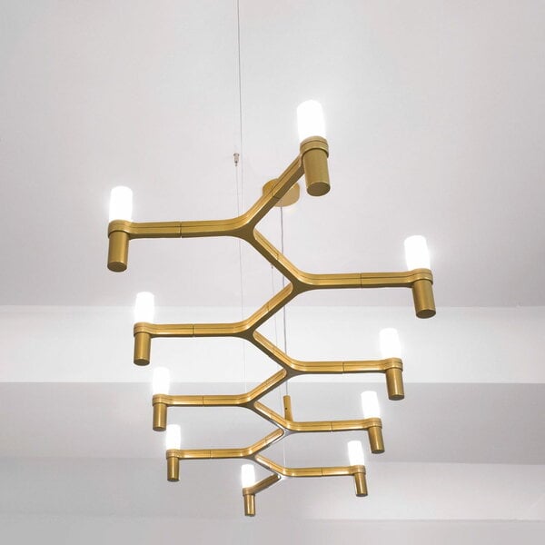 Nemo Lighting Crown Plana Linea Pendelleuchte, Mattgold | Finnish ...