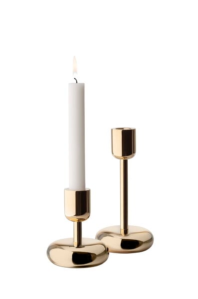 Iittala Nappula candleholder 183 mm, brass | Finnish Design Shop