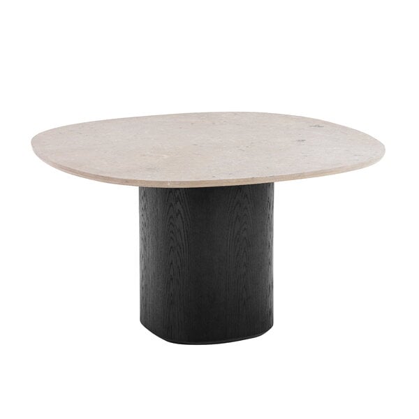 Wendelbo Ovata dining table, black oak - Jura grey limestone | Finnish ...