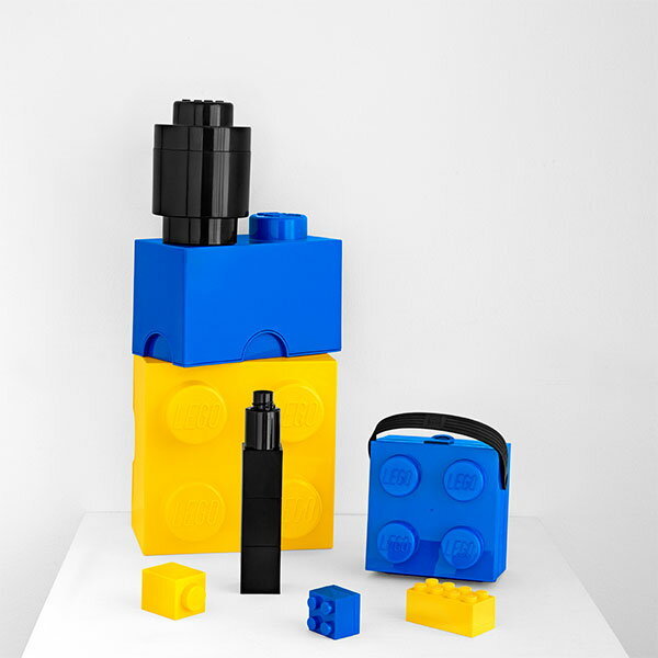 Room Copenhagen Lego Box with handle, blue | Finnish Design Shop
