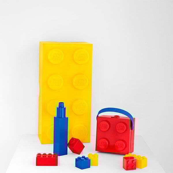 Room Copenhagen Lego Box with handle, red | Finnish Design Shop
