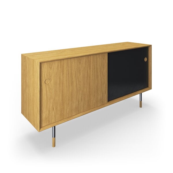 Sibast No 11 sideboard, oiled oak, black - white | Finnish Design Shop