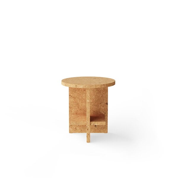 Nine Tee side table, round, natural cork | Finnish Design Shop UK