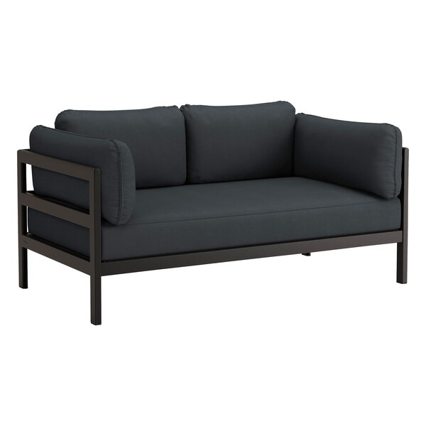 TIPTOE Easy 2-seater sofa, graphite black - slate grey | Finnish Design ...