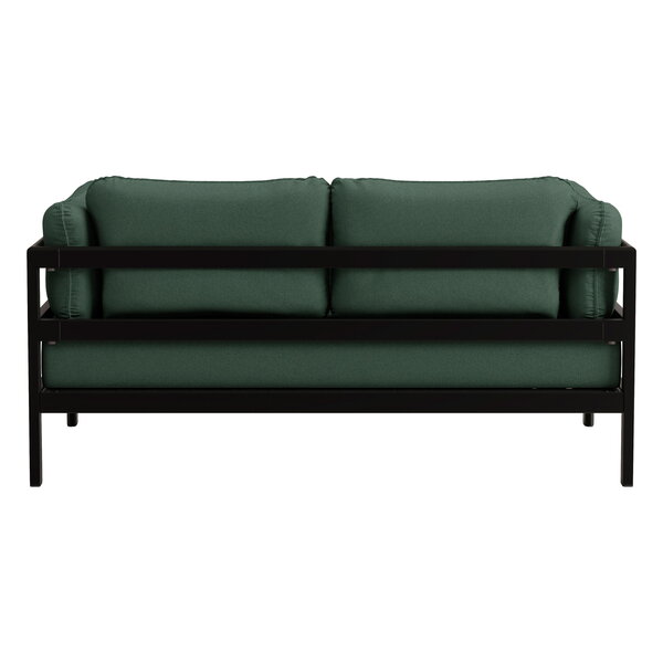 TIPTOE Easy 2-seater sofa, graphite black - forest green | Finnish ...