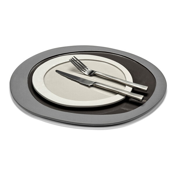 valerie_objects Inner Circle plate, M, grey | Finnish Design Shop