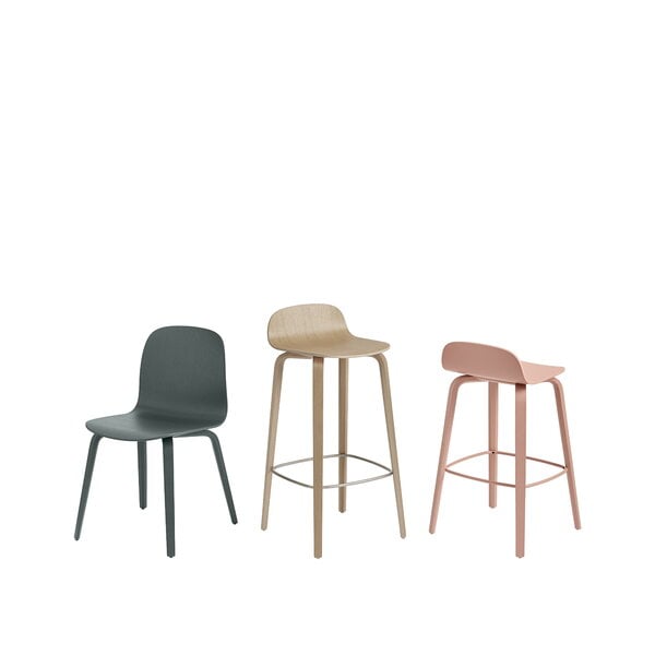 Muuto Visu bar stool, 75 cm, oak | Finnish Design Shop