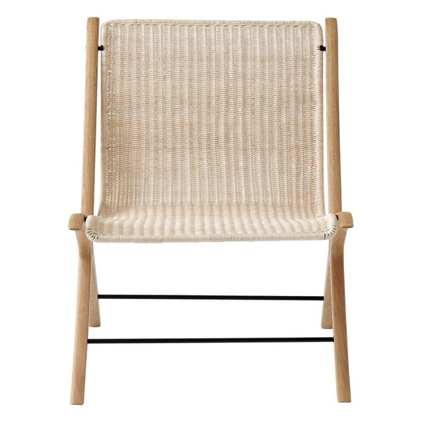 &Tradition X HM10 lounge chair, oak with walnut insert - natural ...