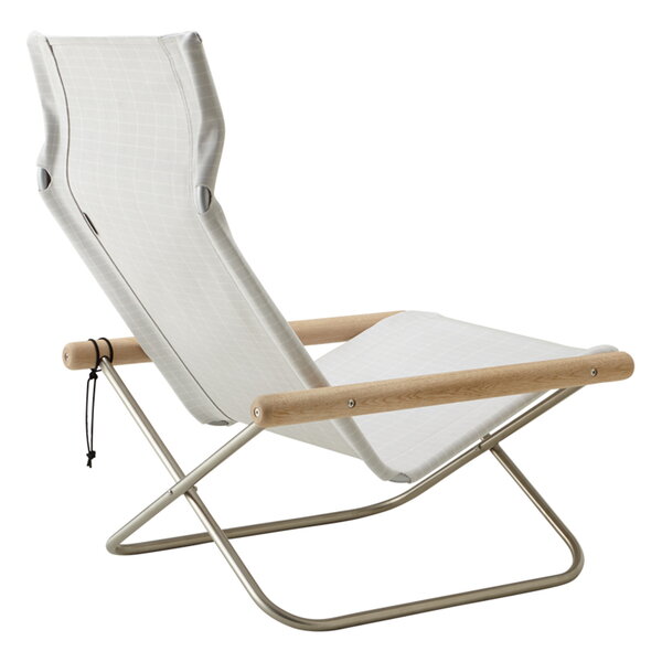 Nychair X Shikiri lounge chair, soaped oak - light grey Koshi | Finnish ...