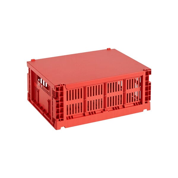 HAY Colour Crate lid, M, steel, red | Finnish Design Shop